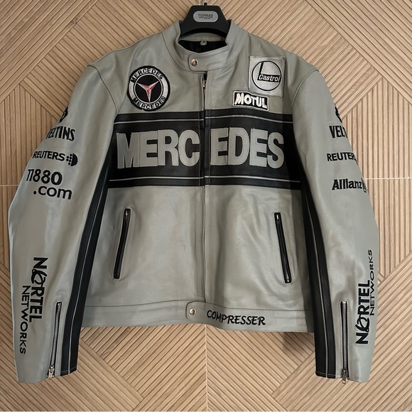 Jackets & Coats | New Mercedes Leather Racing Jacket Xl | Poshmark